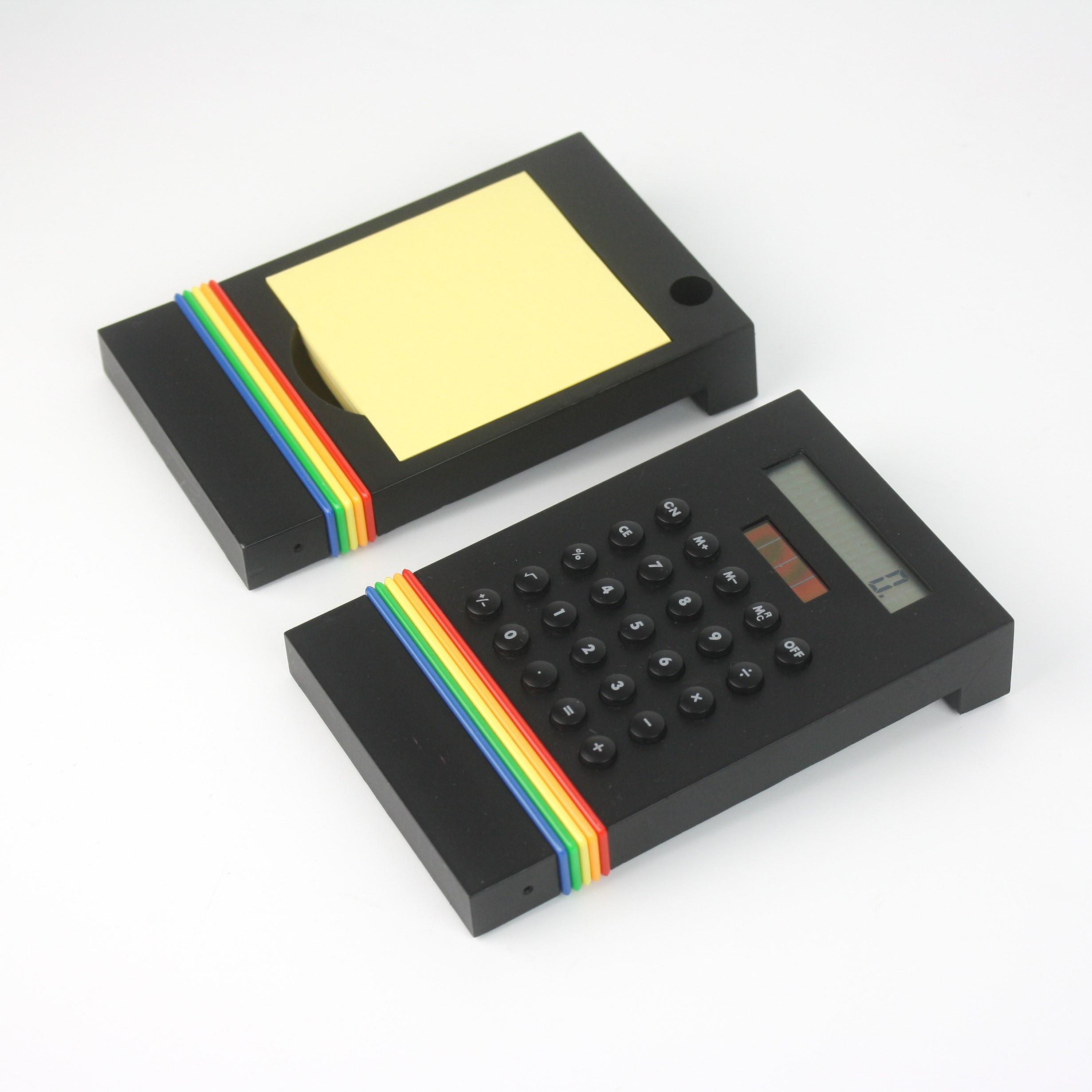 Retro Rainbow Desk Set , Calculator & Note/pencil Holder, 80s Inspired ...