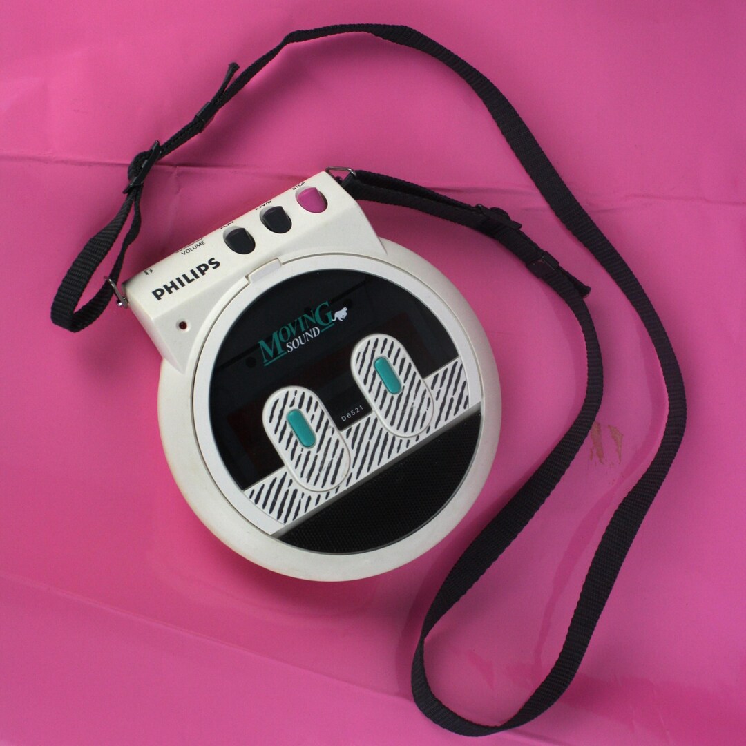 Vintage Philips Moving Sound Walkman Cassette Player , Retro 90s ...