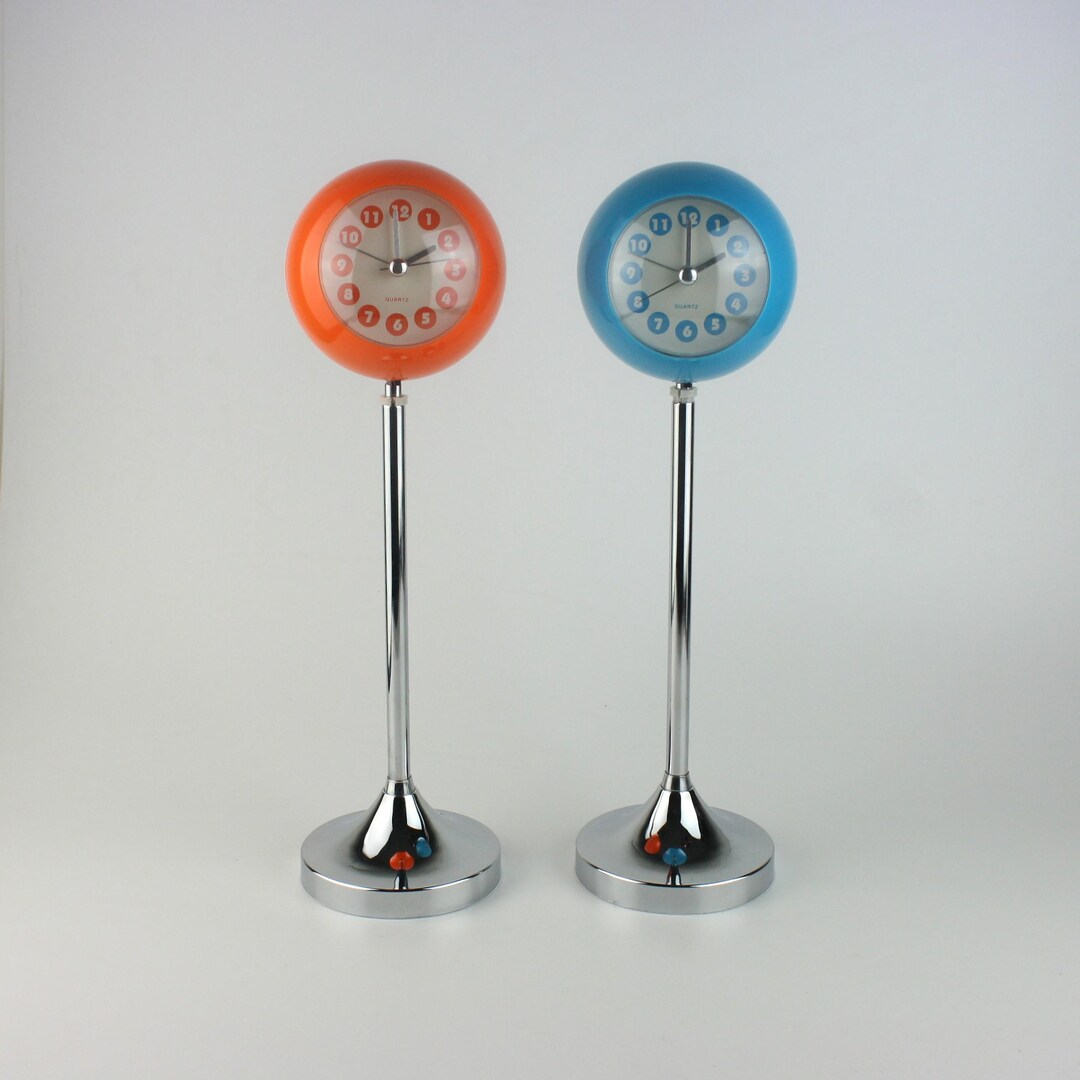 Vintage Telescopic Eyeball Alarm Clock, Vintage Floor Clock With Light ...