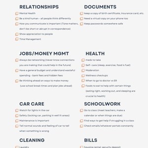 Instant Download of Adulting 101 Page Life Lessons Teenagers College ...