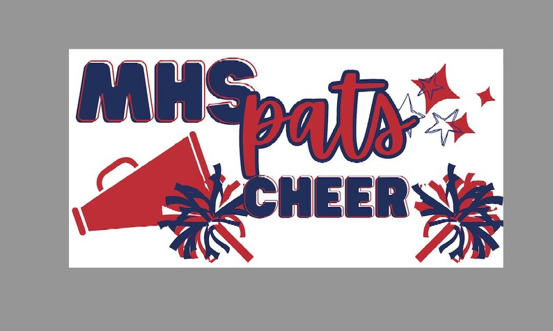 Instant Download Cheer Banner Team Game Day Tailgate Tent Banner ...
