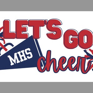 Instant Download Cheer Team School Spirit Banner Tailgate Sign ...