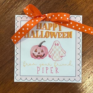 EDITABLE Halloween Gift Tags, Classroom Gift Tags - Etsy