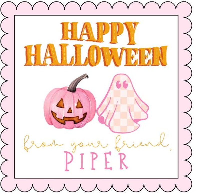EDITABLE Halloween Gift Tags, Classroom Gift Tags - Etsy