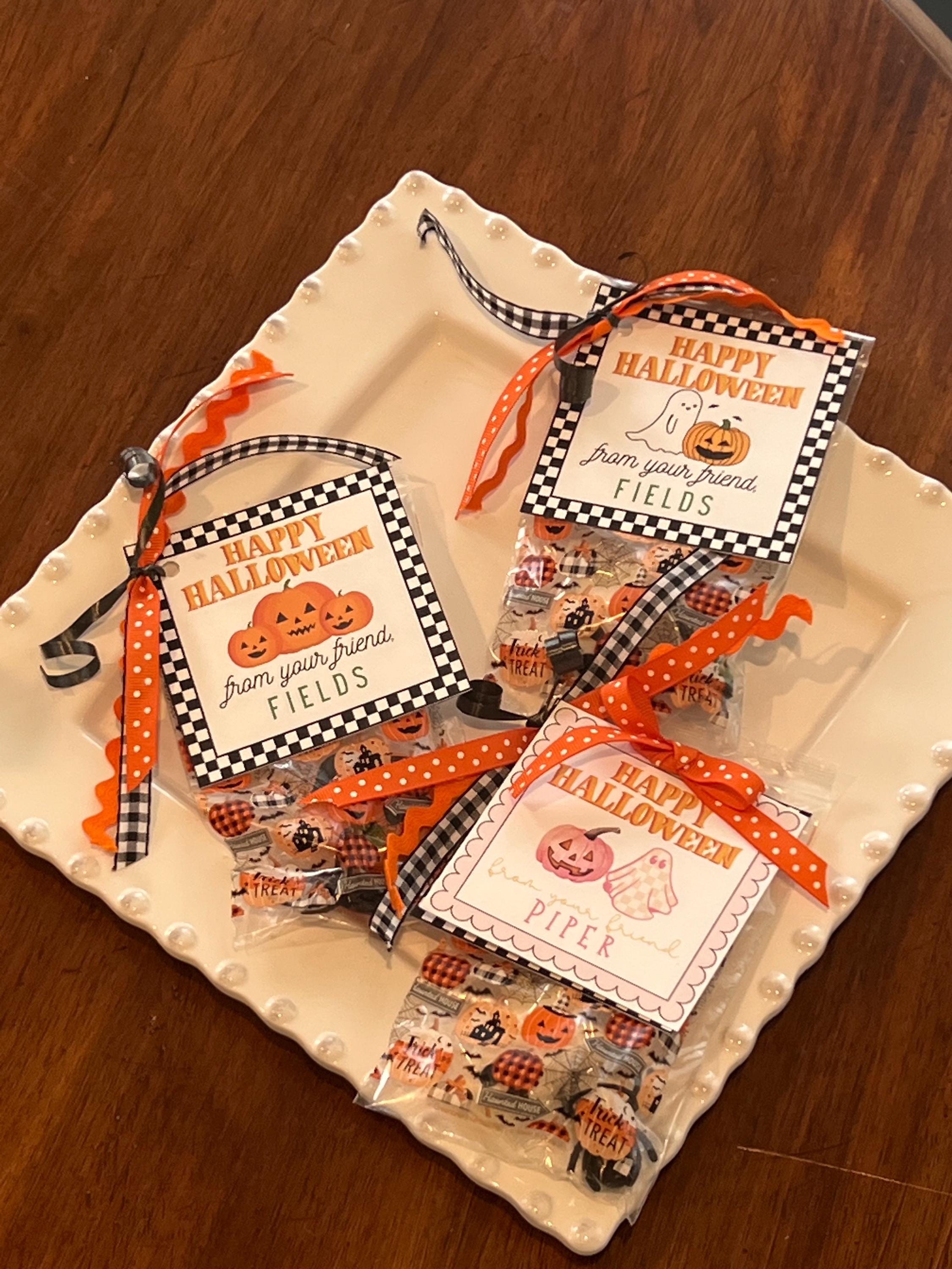 EDITABLE Halloween Gift Tags, Classroom Gift Tags - Etsy