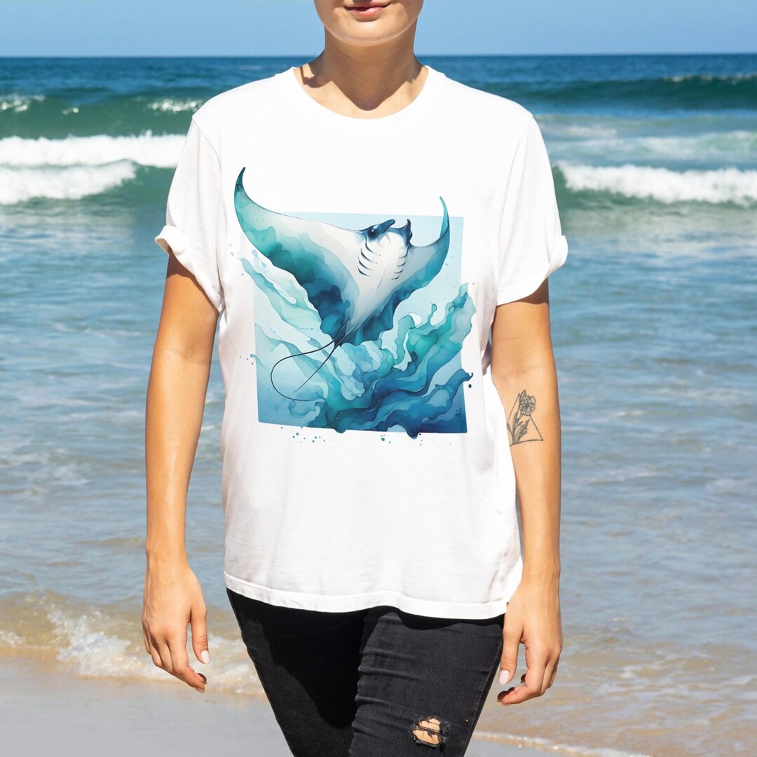Stingray Shirt | Manta Ray Shirt | Ocean Graphic Tee | Marine Life T ...