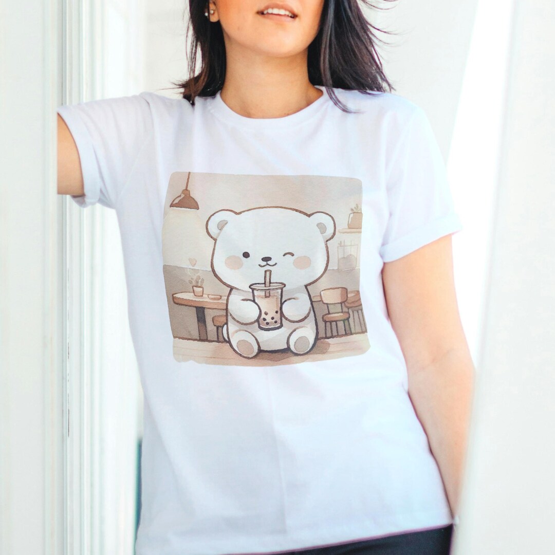 Milk Tea Bear Shirt | Cute Bear Shirt | Bear Lover Shirt | Bear Lover ...