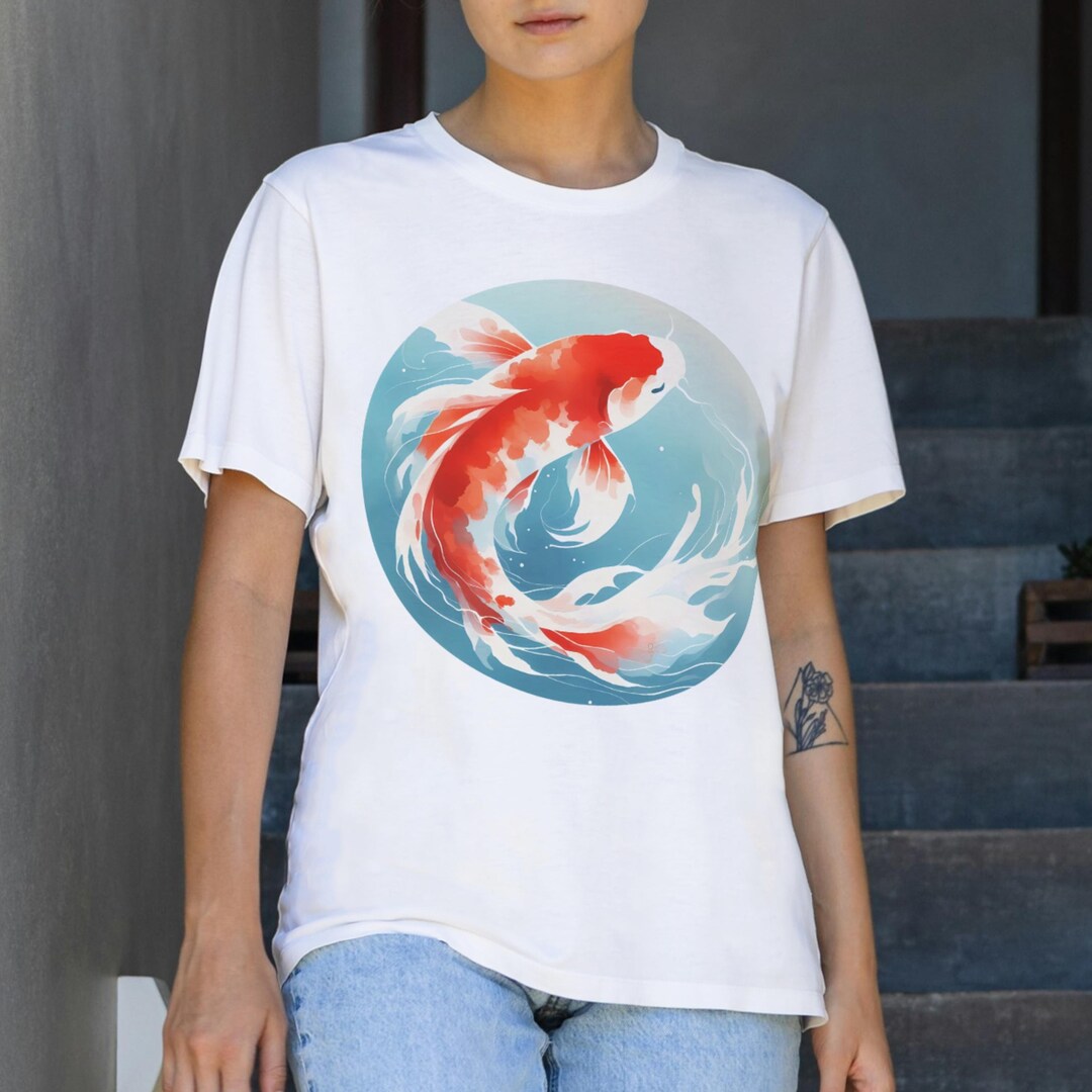 Koi Fish Shirt | Japanese Koi Pond Shirt | Fish Lover Gift | Asian ...