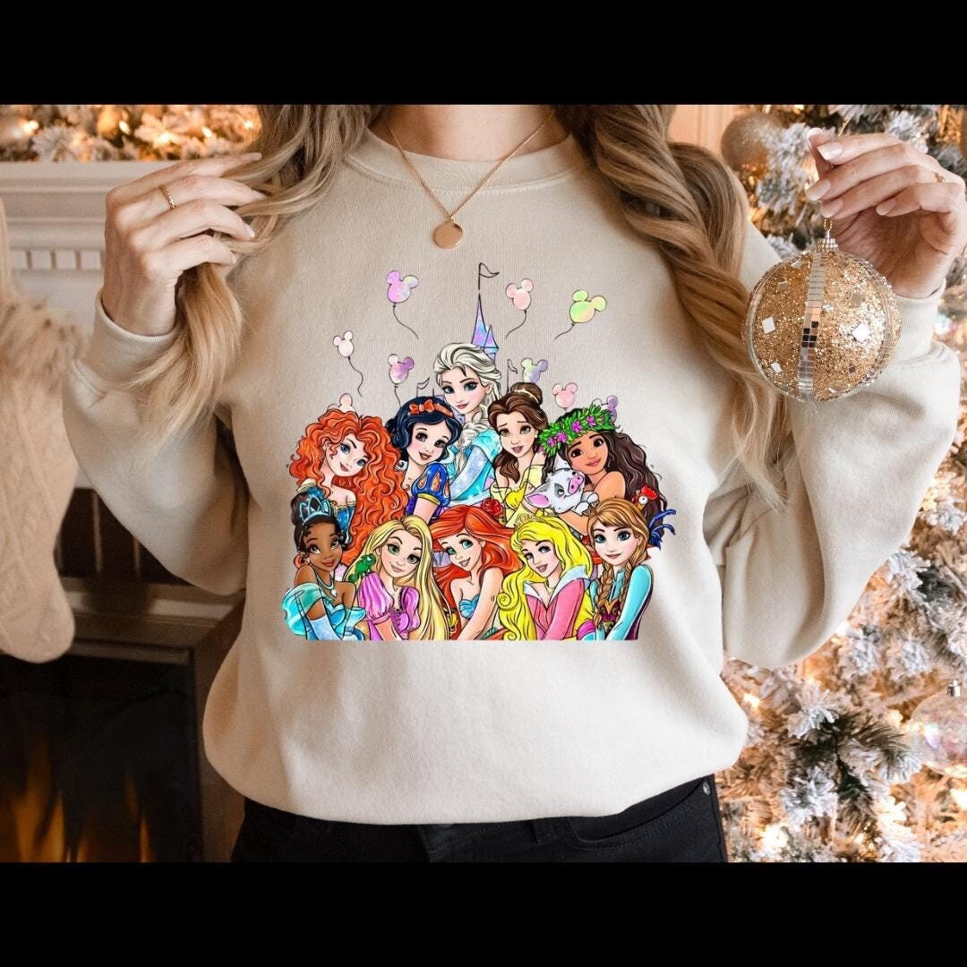 Disney Princess Sweatshirt, Retro Disney Princess Sweater, Magic ...