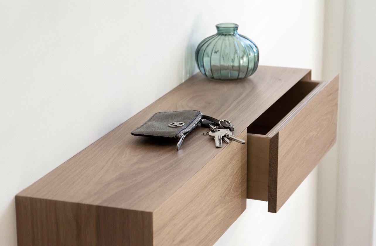 Entry Shelf,modern Shelf,dresser,hidden Drawer Shelf - Etsy