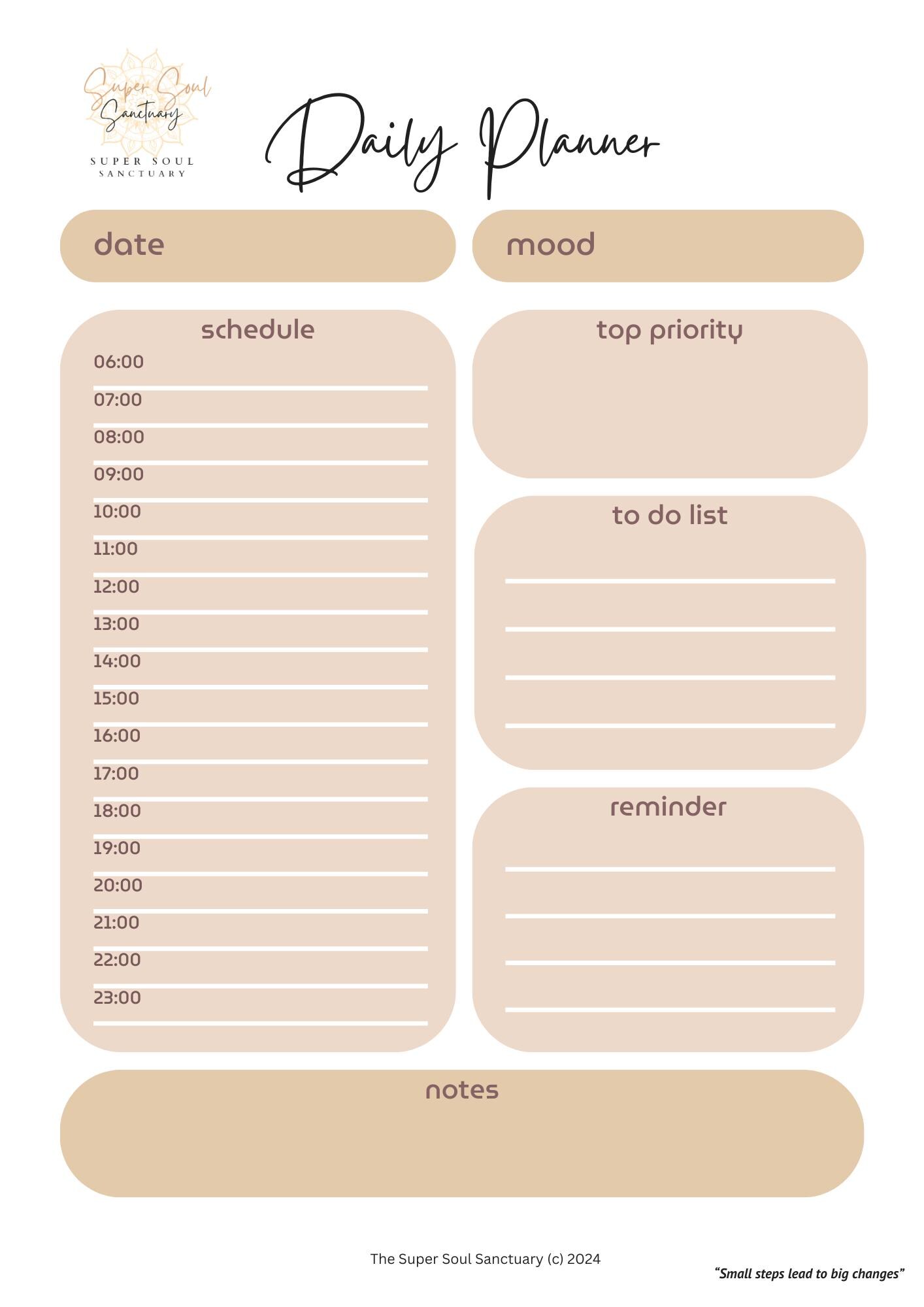 Printable Self-care Habit Tracker | Daily, Weekly & Monthly Wellness ...