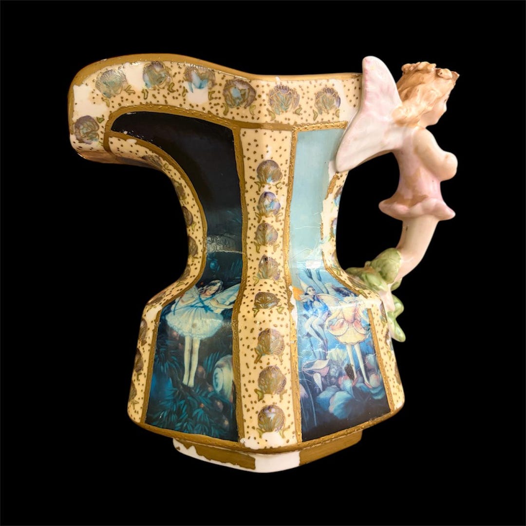 Braithwaite’s Fairy Lustre Ware Jug C.1920–1939 • Fairy Scene Vintage ...