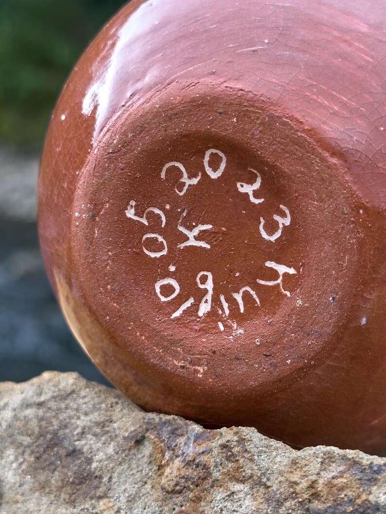 Handcrafted Terracotta Pot With Elegant White Vine Design. Perfect as ...