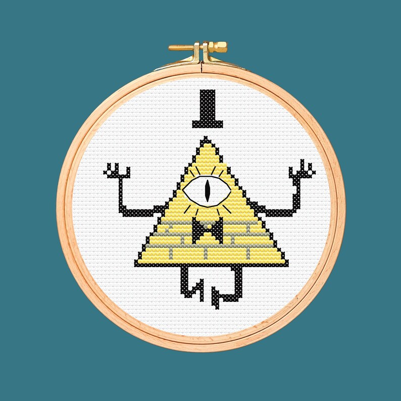 Gravity Falls Bill Cipher Cross Stitch Pattern. Cartoon Digital ...