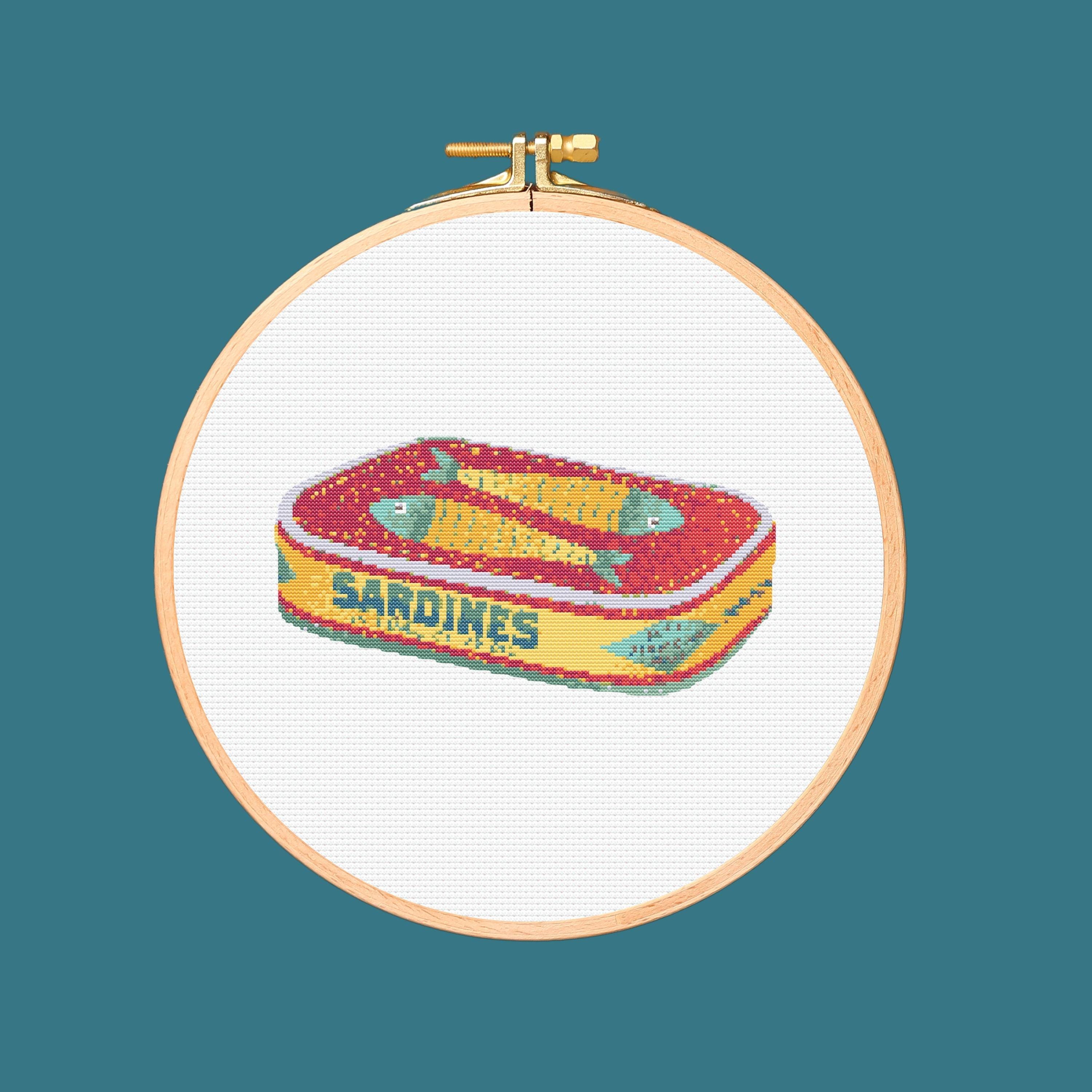 11 Different Sardine Cross Stitch Pattern. Downloadable Printed Digital ...
