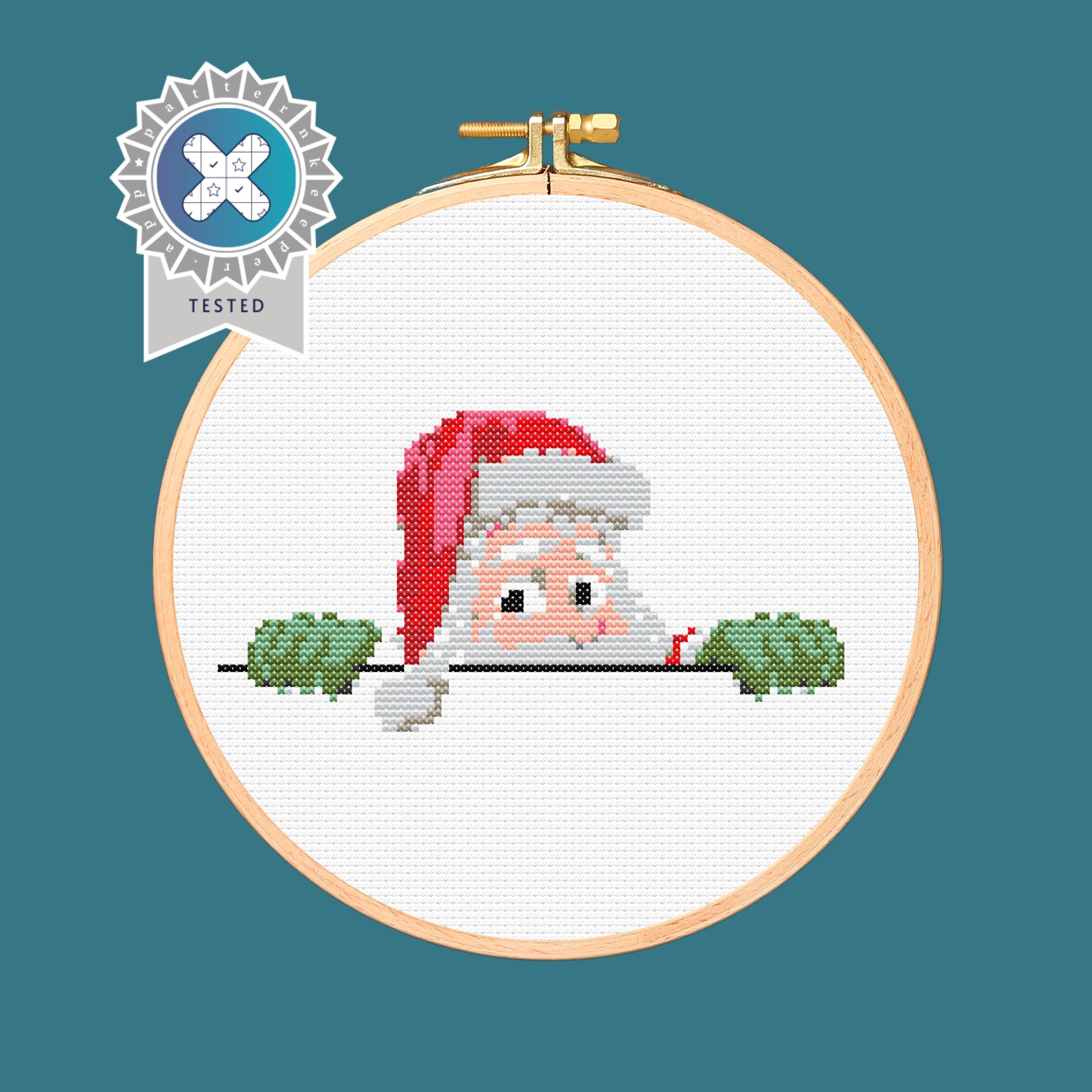 Santa Christmas Cross Stitch Pattern. Downloadable Digital PDF Download ...