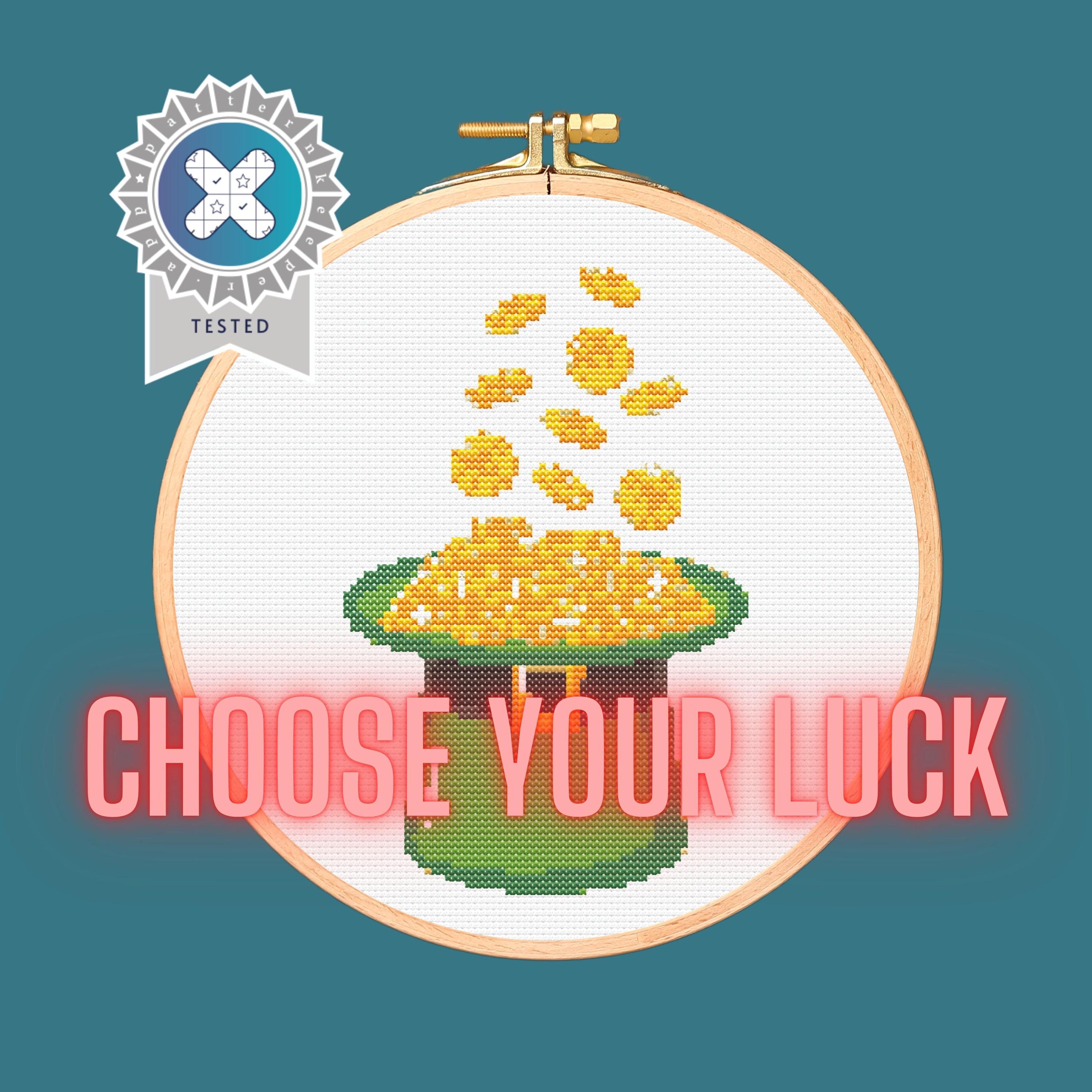 Lucky Coin Cross Stitch Pattern. Downloadable Digital PDF Design. - Etsy