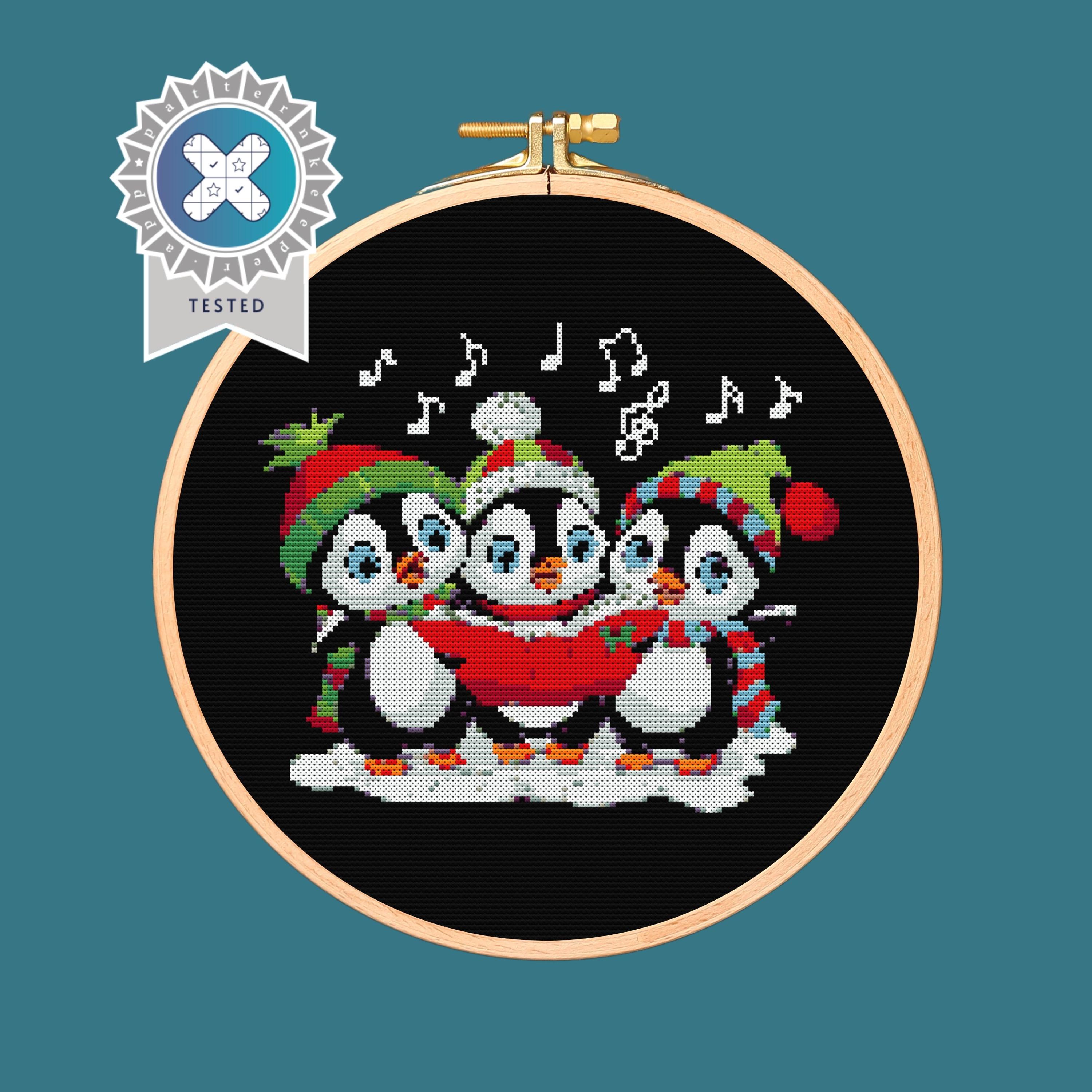 Christmas Penguins Cross Stitch Pattern. Downloadable Digital PDF ...