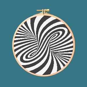 Optical Illusion Cross Stitch Pattern. Downloadable Digital PDF ...