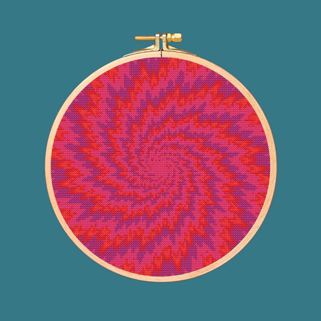 Optical Illusion Cross Stitch Pattern. Downloadable Digital PDF ...