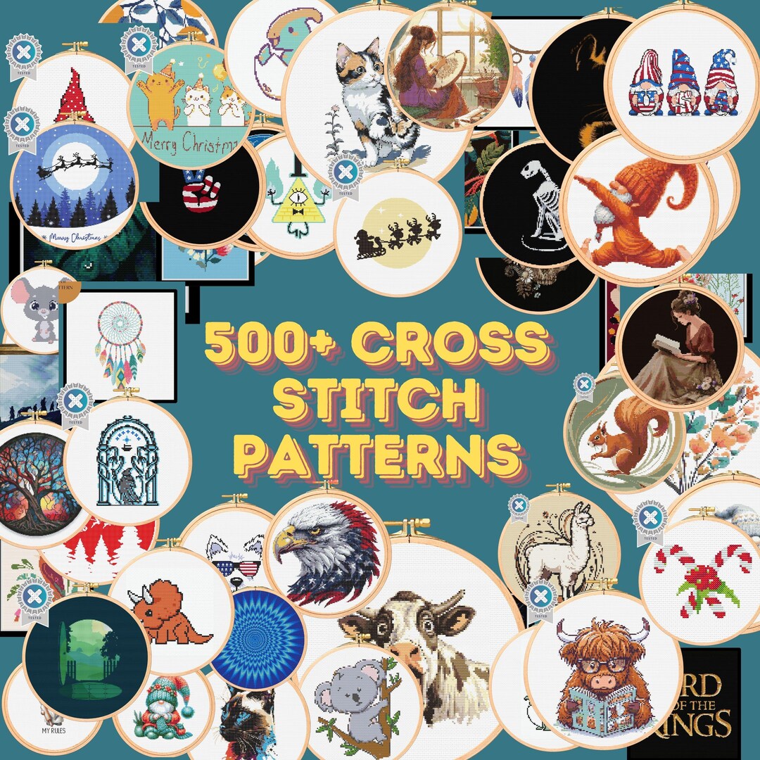 500+ Cross Stitch Patterns Huge Pack All You Are Looking for Patterns ...