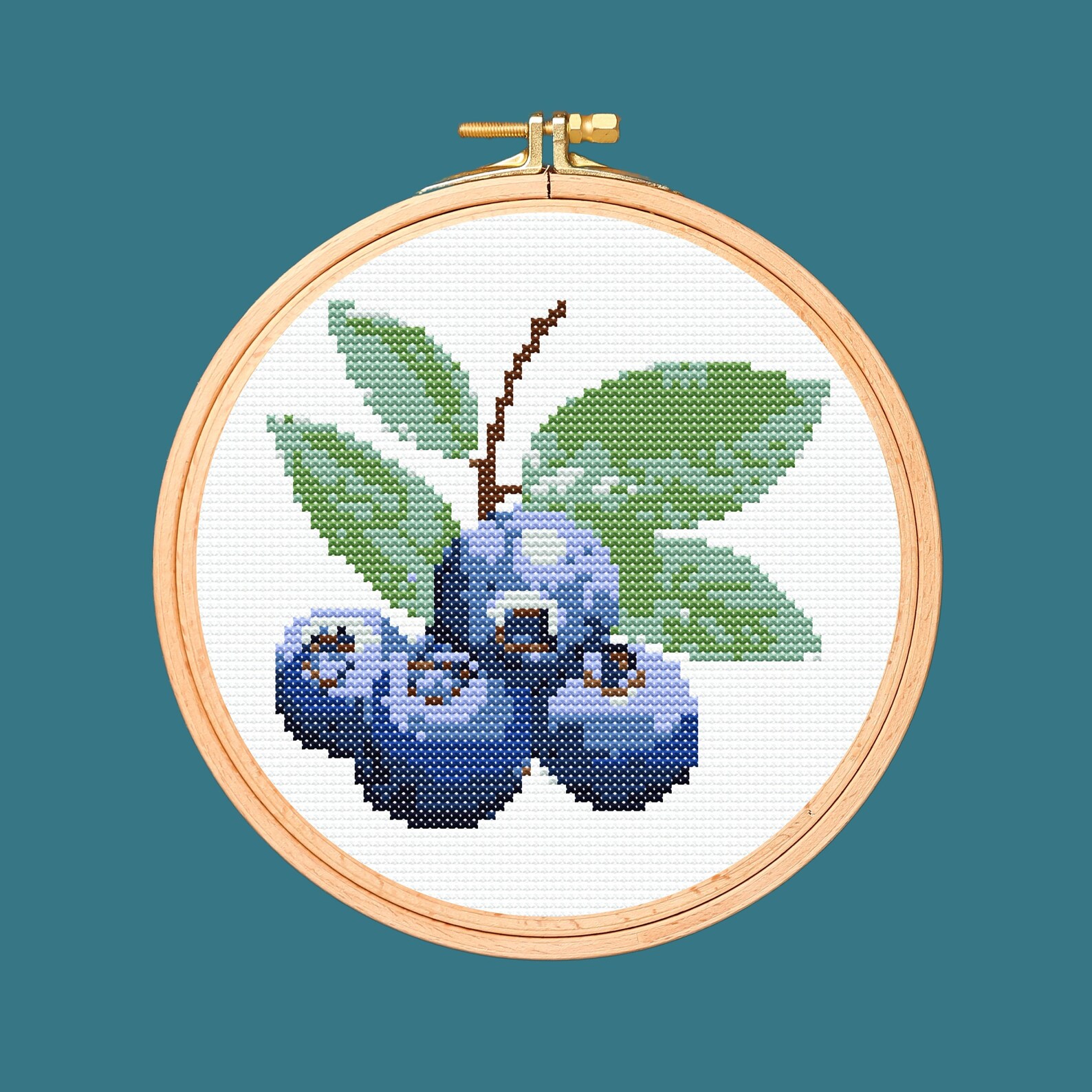 Blueberry Cross Stitch Pattern, Digital Download Fruit and Vegetables ...