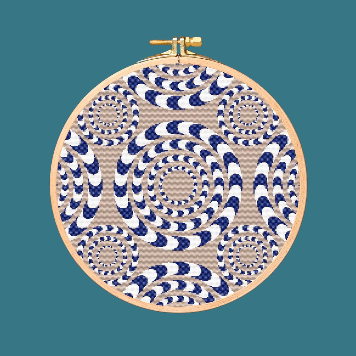 Optical Illusion Cross Stitch Pattern. Downloadable Digital PDF ...