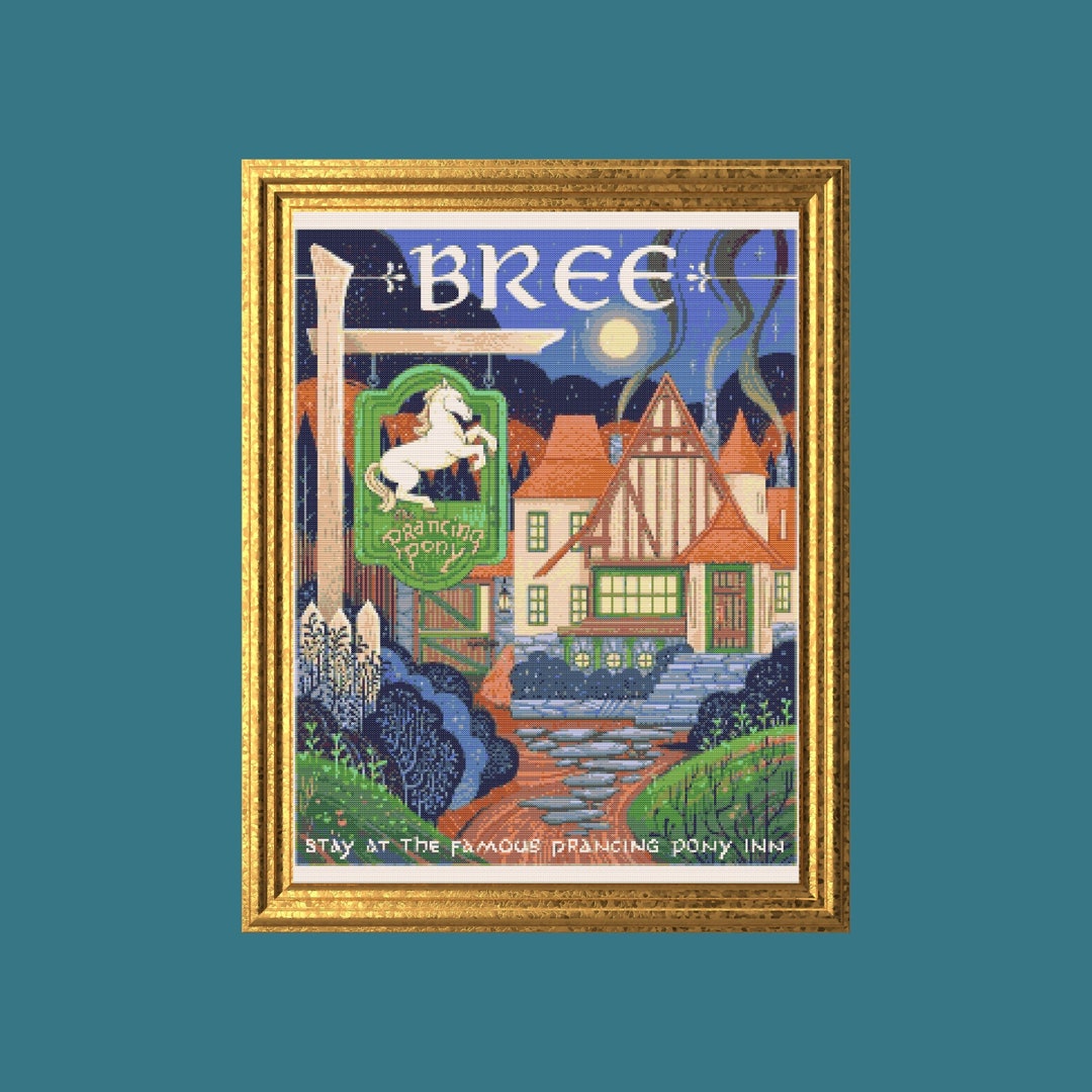Lord of the Rings Bree Cross Stitch Pattern Tolkien Movies and Book ...