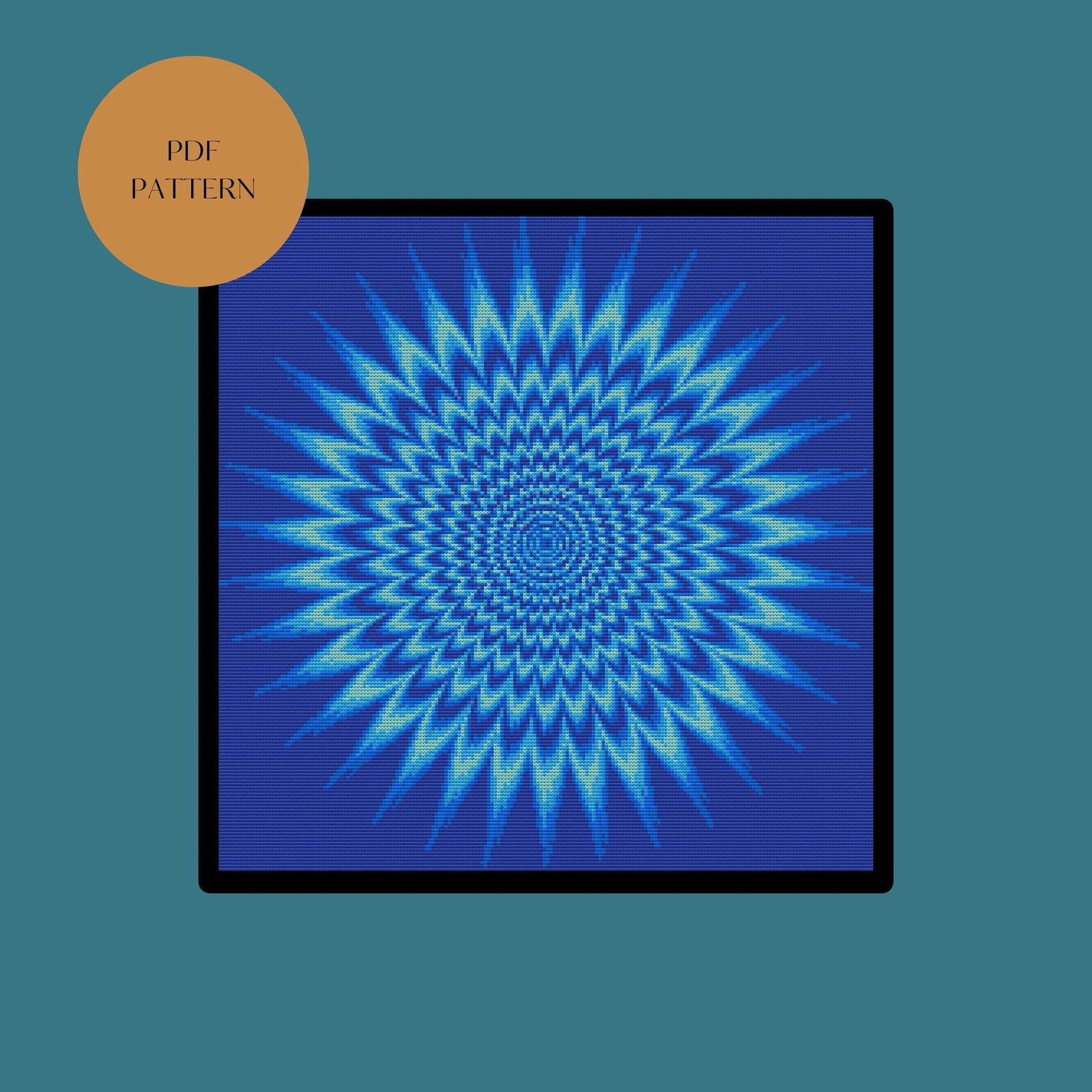 Optical Illusion Cross Stitch Pattern. Downloadable Digital PDF ...