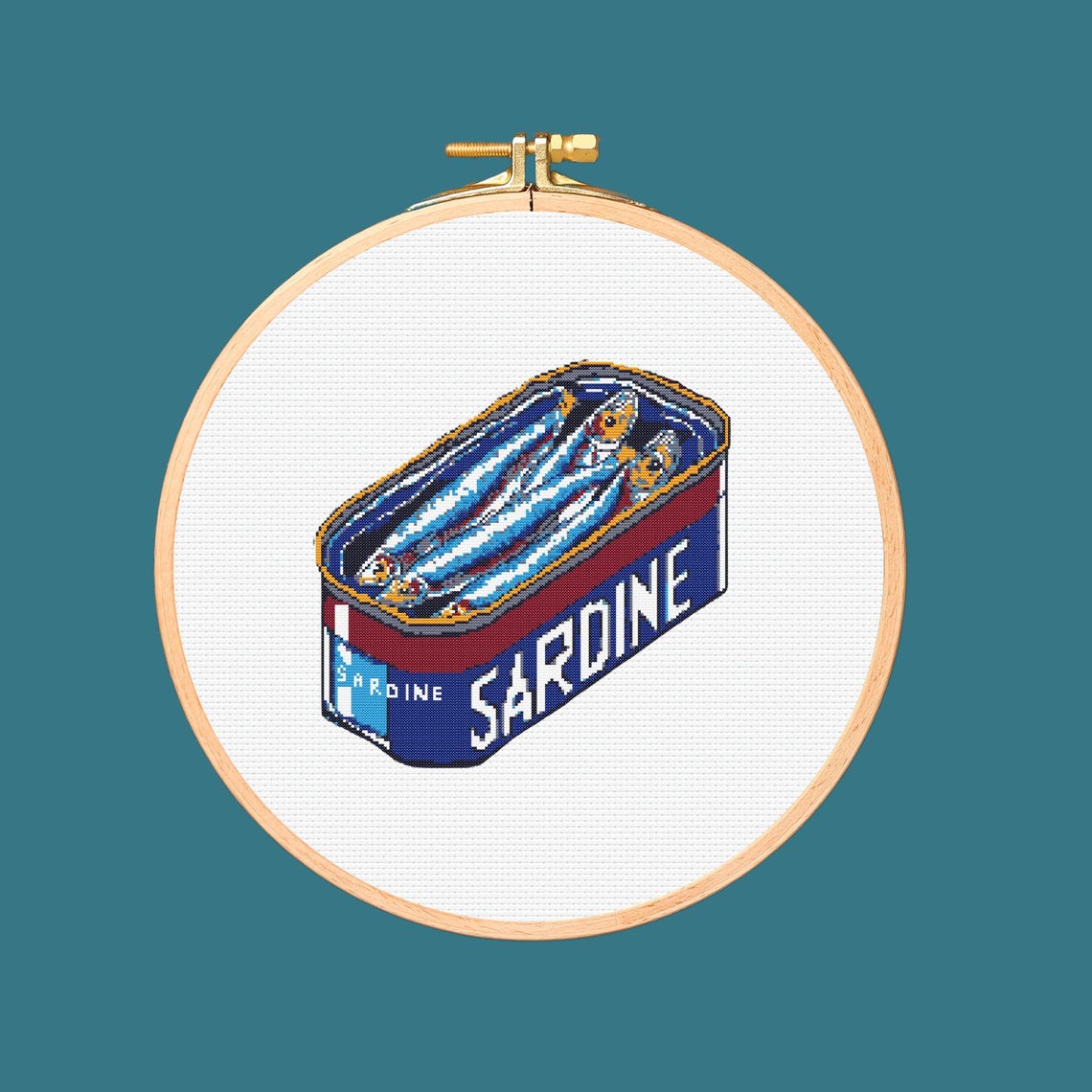 11 Different Sardine Cross Stitch Pattern. Downloadable Printed Digital ...