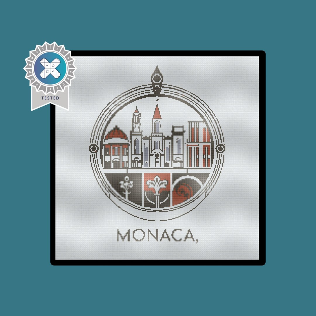 Monaca Art Nouveau Cross Stitch Pattern. Downloadable Digital PDF ...