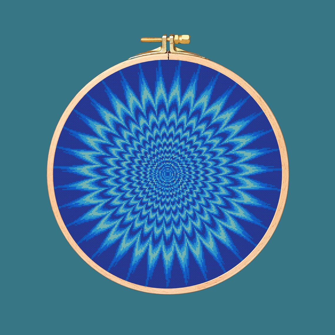 Optical Illusion Cross Stitch Pattern. Downloadable Digital PDF ...