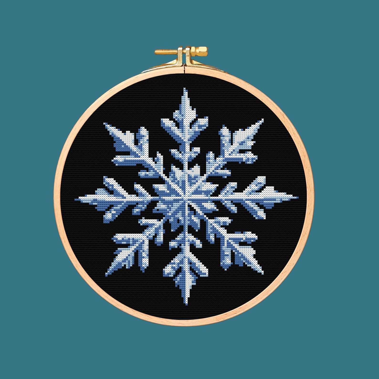 9 Different Snowflake Cross Stitch Pattern. Downloadable Digital PDF ...