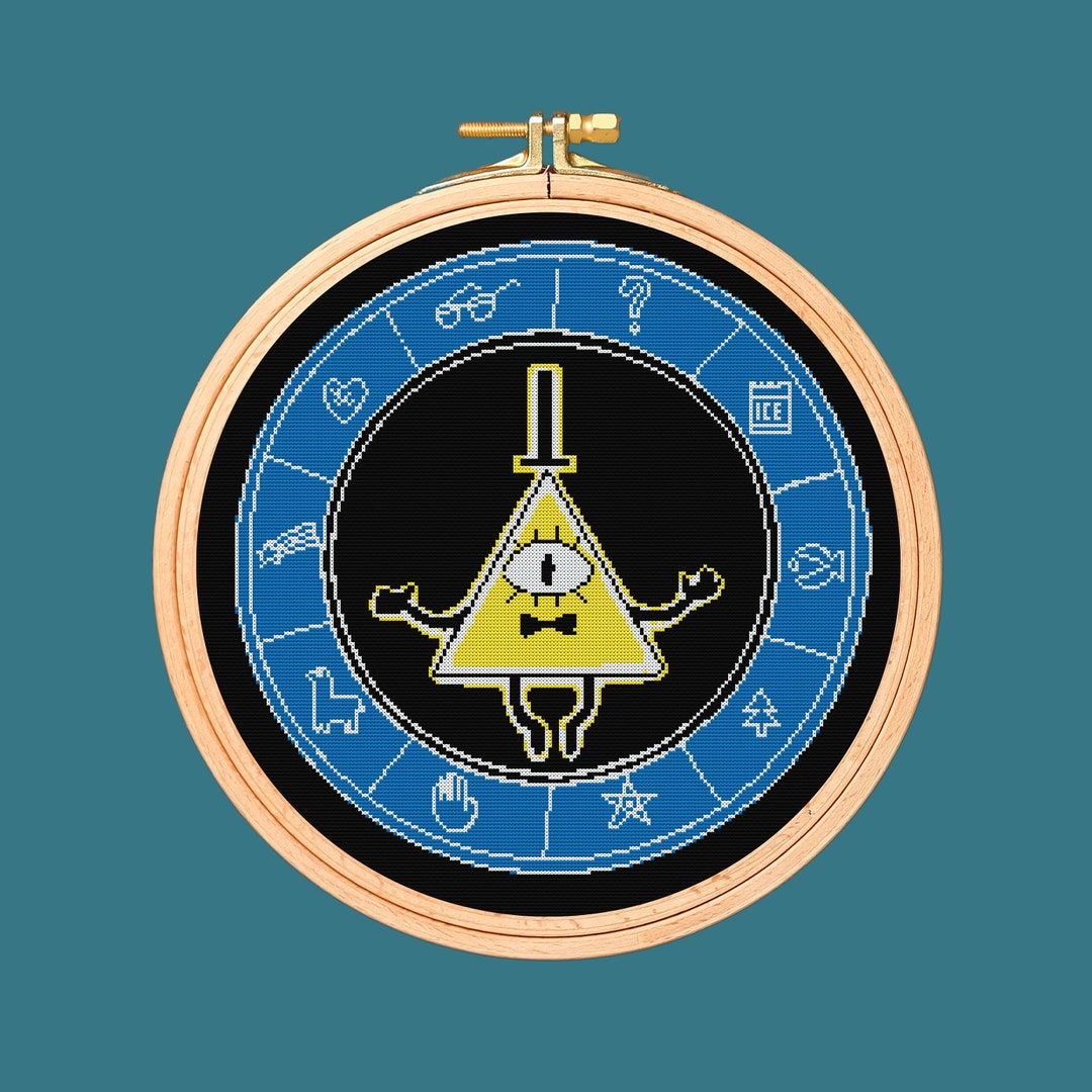 Gravity Falls Bill Cipher Cross Stitch Pattern. Cartoon Digital ...