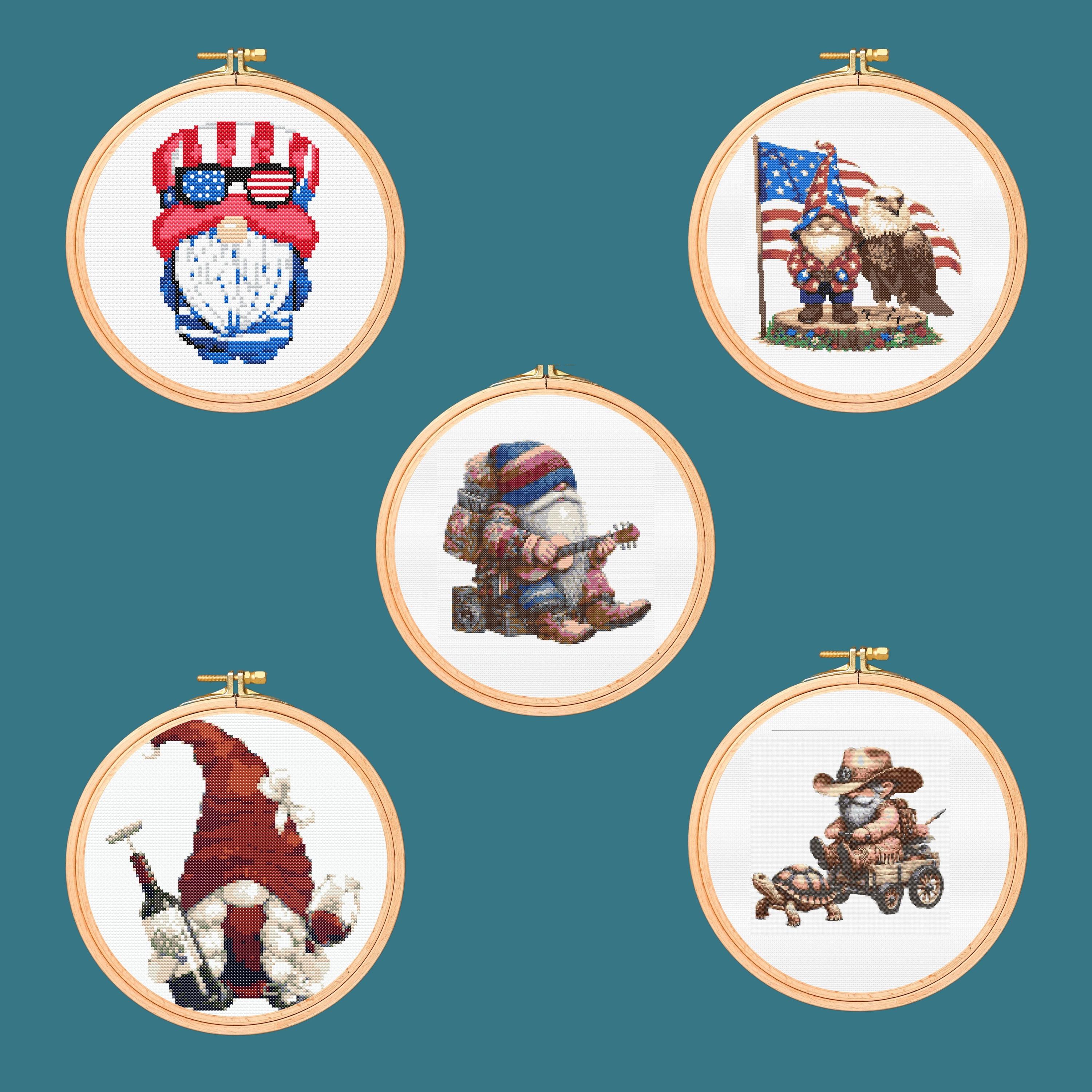 50 GNOMES PACK Cross Stitch Pattern. Downloadable Digital Pdf Svg ...