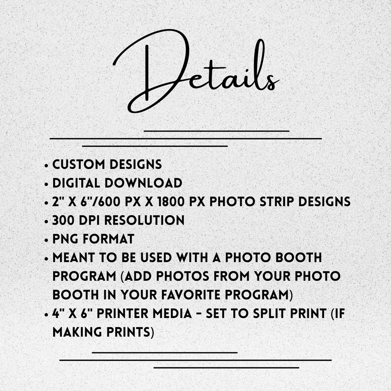 Custom Photo Strip - Digital Download - Photo Booth Photos - Etsy