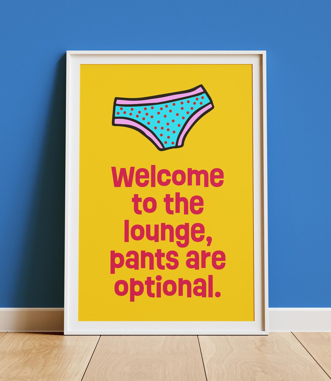 Lounge Funny Poster, Welcome Sign, Quirky Poster Design, Bold ...