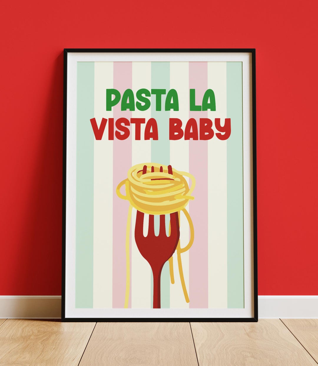 Kitchen Print, Pasta Poster, Food Art, Cooking Poster, Pasta Art ...