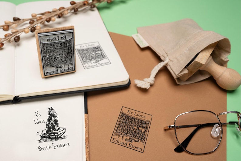 Personalized Library Stamp – Custom Ex Libris for Books (dragon & More ...