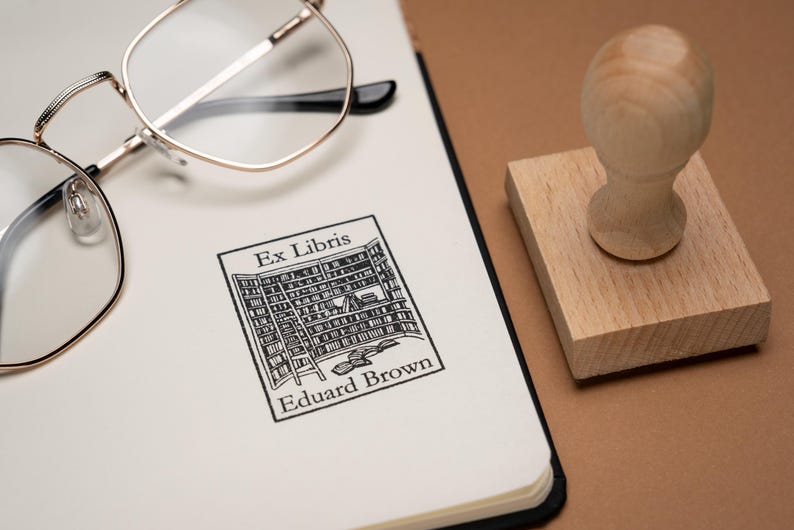 Personalized Library Stamp – Custom Ex Libris for Books (dragon & More ...