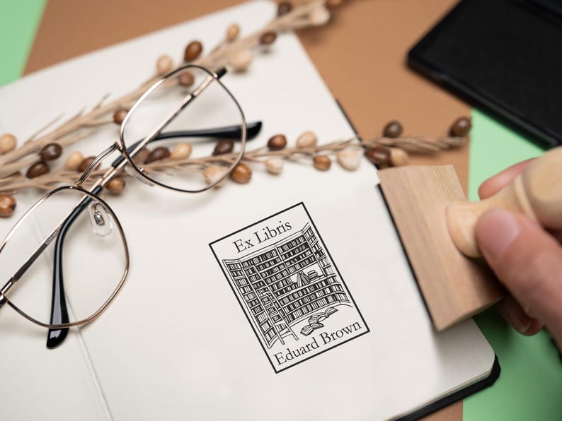 Personalized Ex Libris Stamp – Custom Library Book Stamp - Etsy