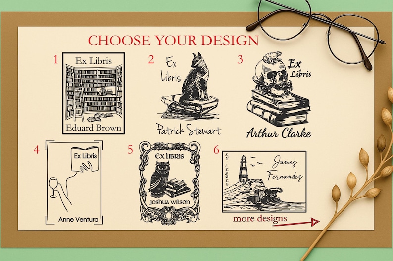 Personalized Ex Libris Stamp – Custom Library Book Stamp - Etsy