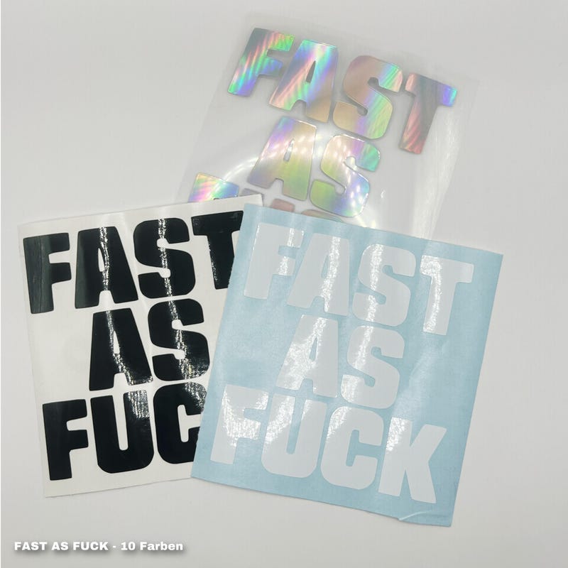 Fast vinyl aufkleber - Etsy.de