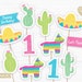 Fiesta Cupcake Toppers, Printable Cupcake Toppers, Fiesta Birthday ...