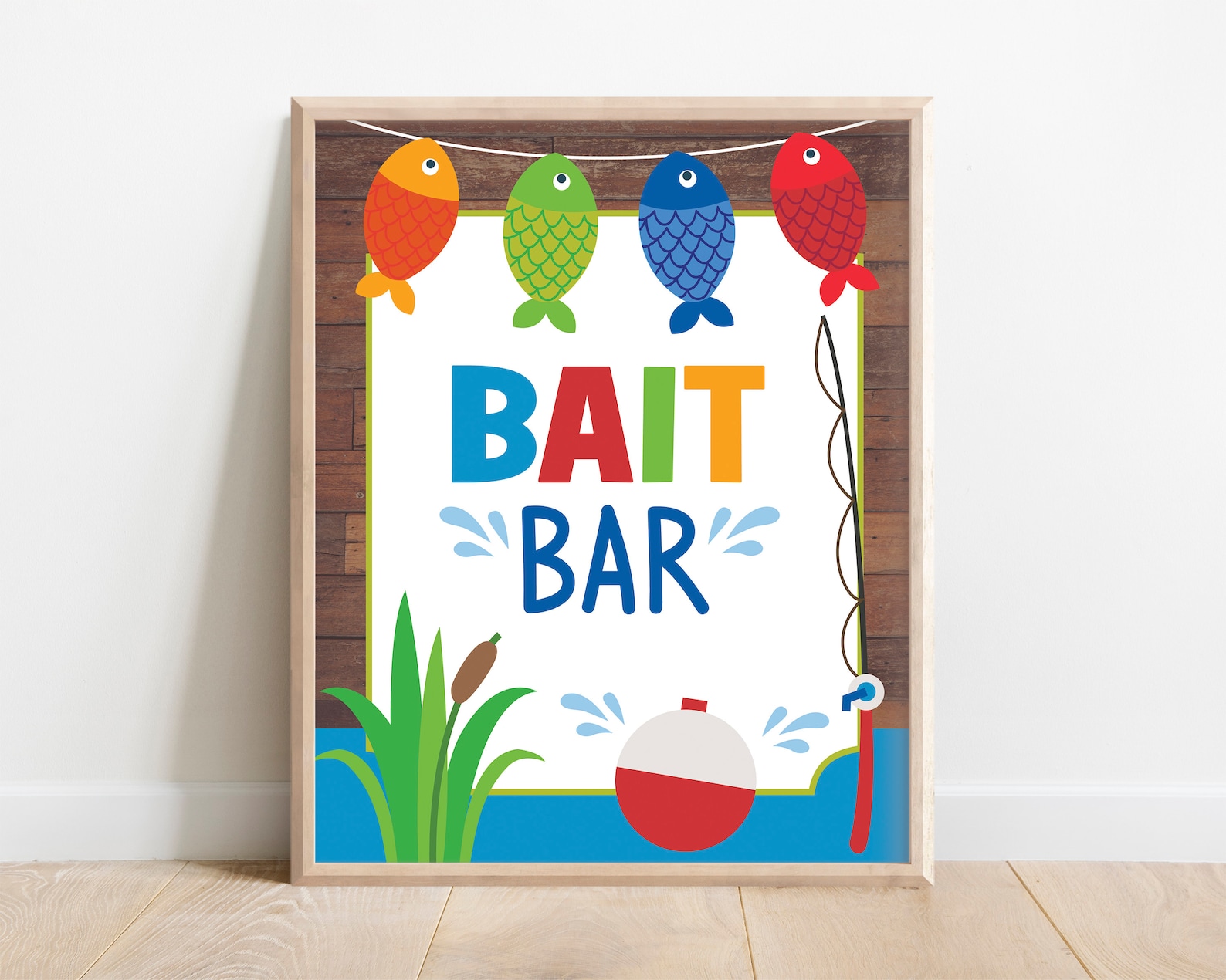 Bait Bar Sign: Fishing Party Food Table Decor (digital Download) - Etsy