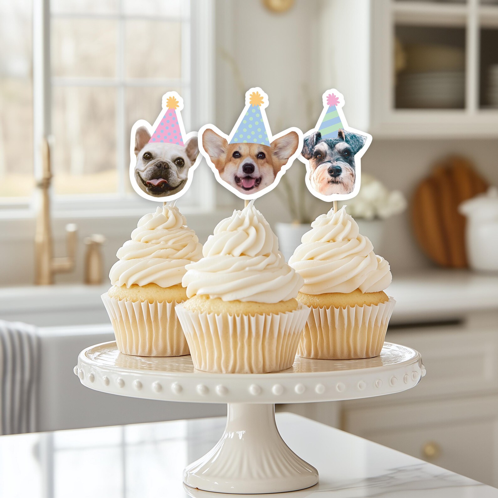 Puppy Cupcake Toppers: Two Let the Dogs Out (digital Download) - Etsy