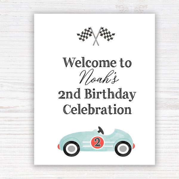 Two Fast Birthday Welcome Sign - Etsy