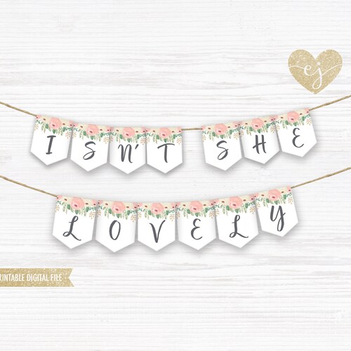 Printable Banner Onederful Photo Banner Isn't She Lovely - Etsy