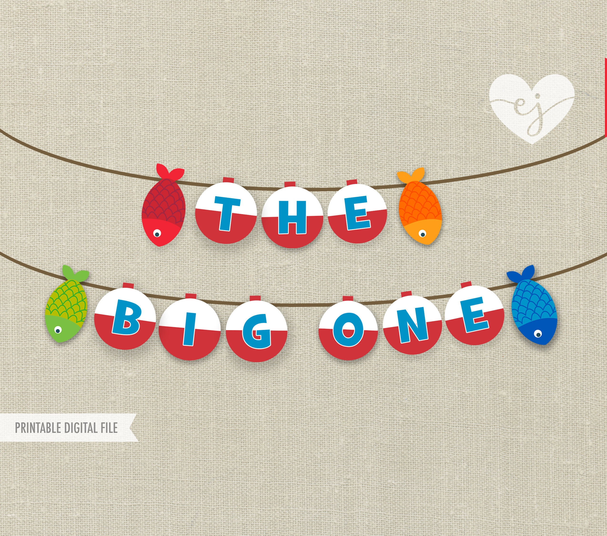 Printable Banner Fishing Banner the Big One Banner Fishing - Etsy Canada