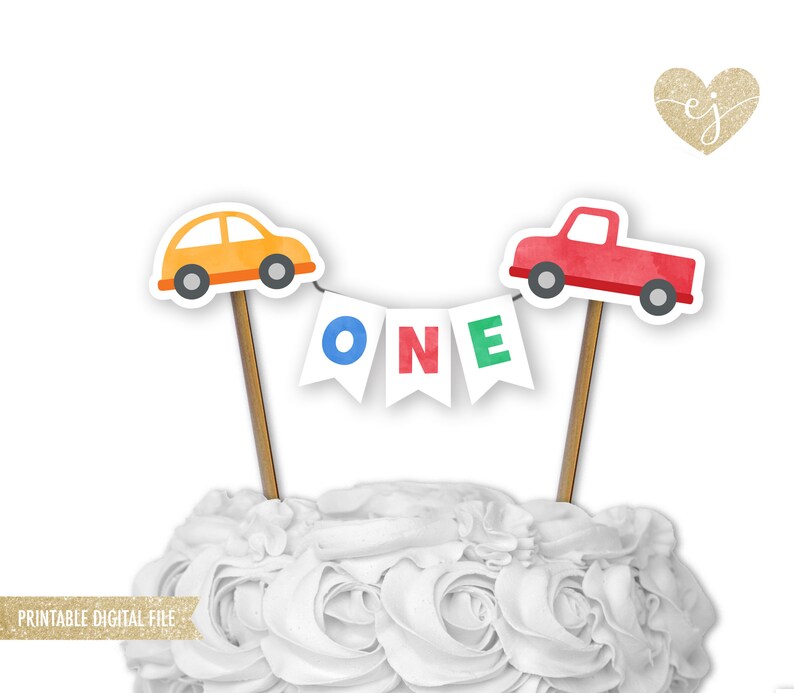 Transportation Cake Toppers Printable Cake Toppers Truck - Etsy